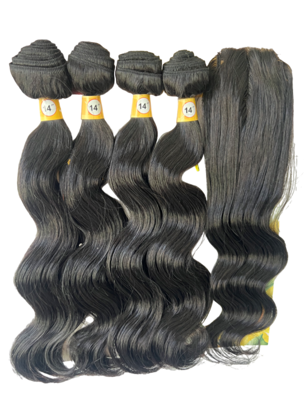 14” Synthetic Human Hair Blend Loose Wave – Sew In – Lex Plush