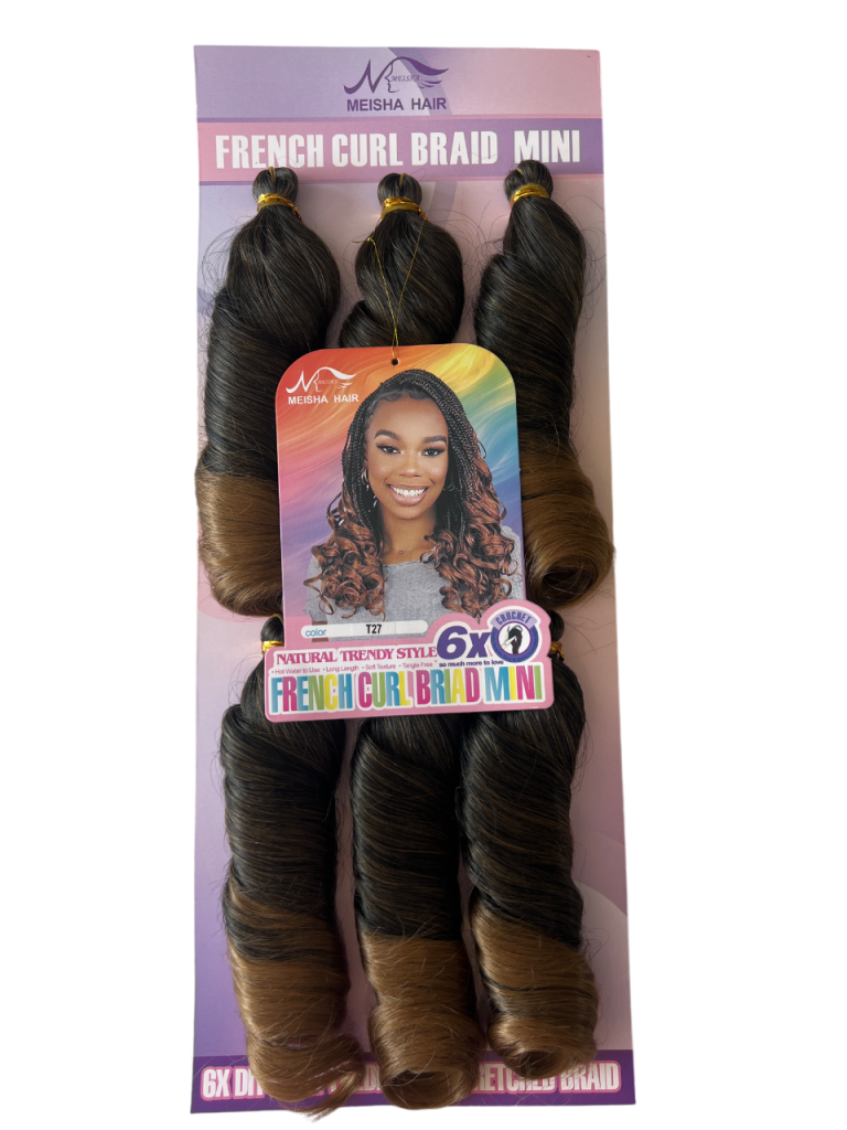 Meisha French Curl Braid Mini – 8 Inch – X 6 bundles – Lex Plush
