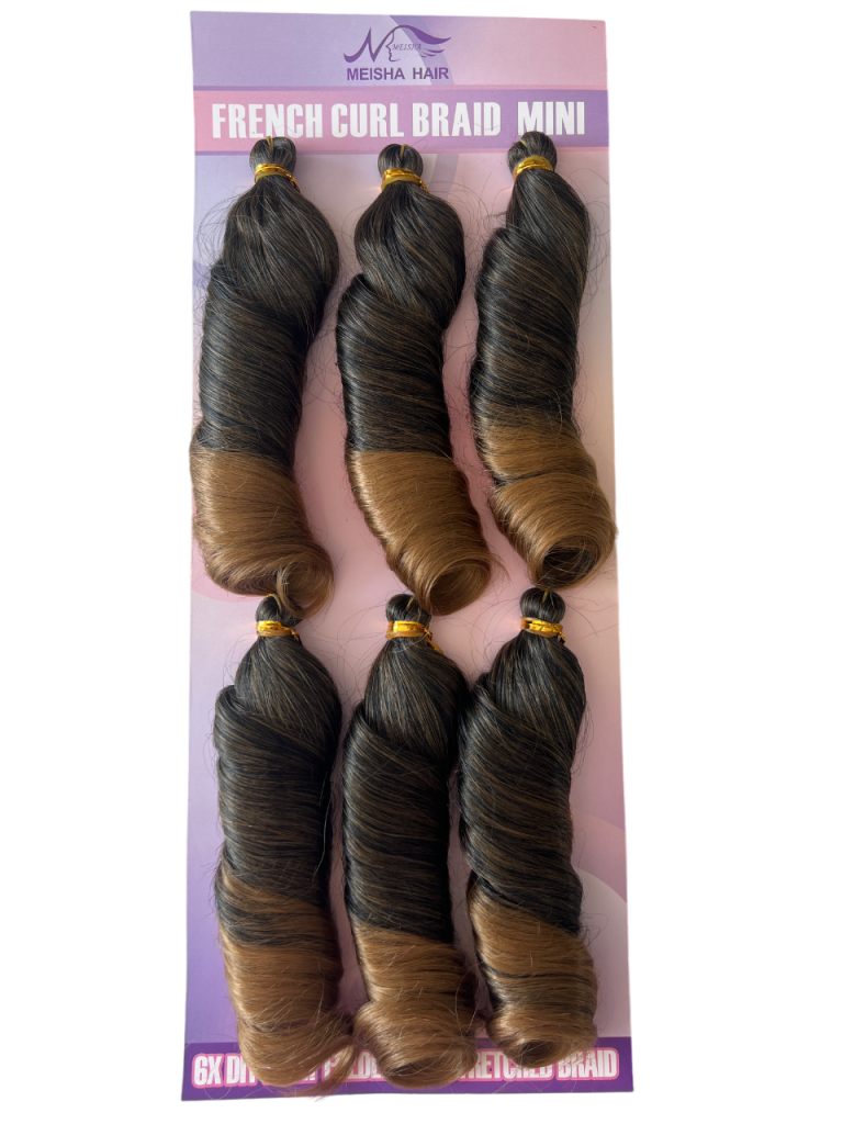 Meisha French Curl Braid Mini – 8 Inch – X 6 bundles – Lex Plush