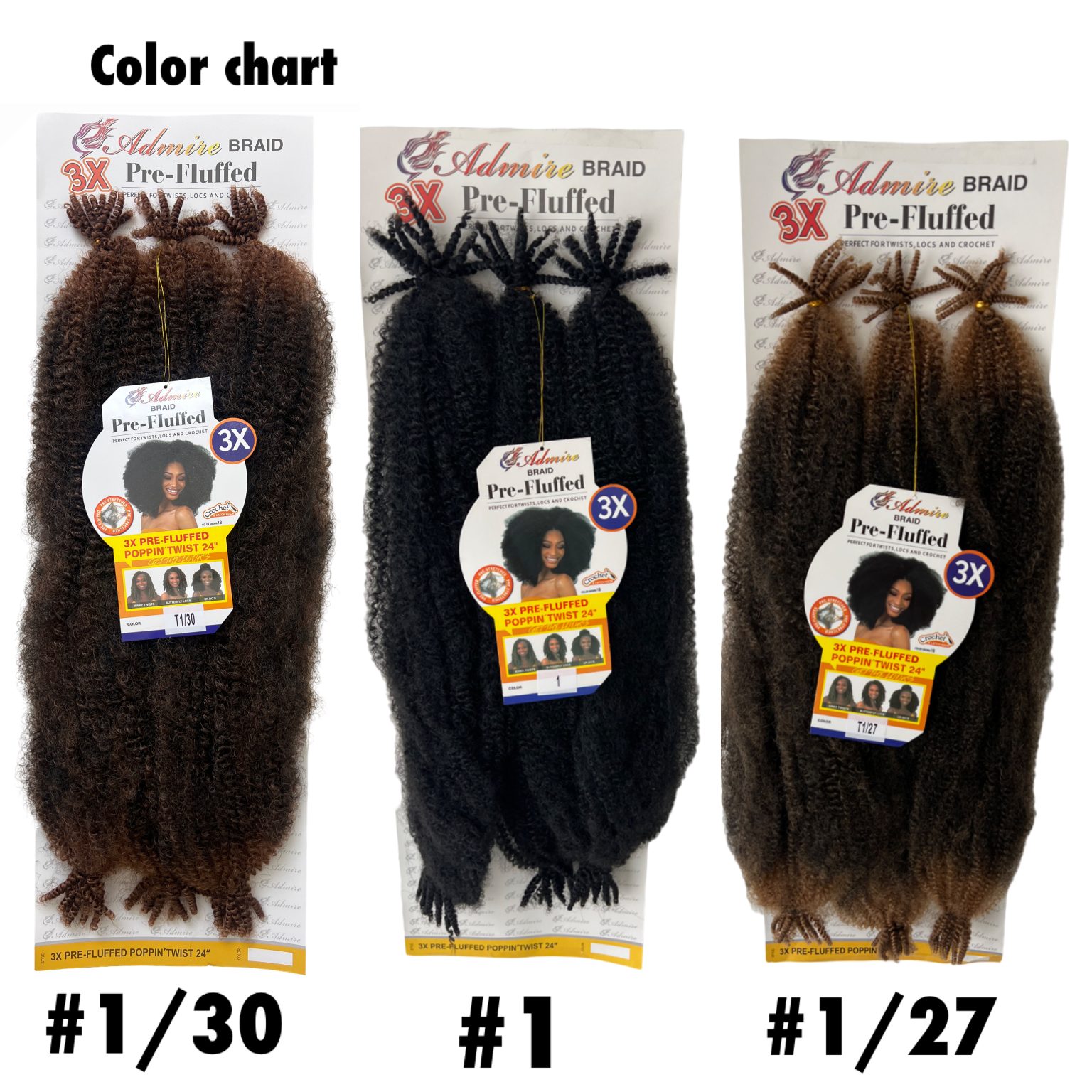 Admire Pre-Fluffed Popping Twist – 24 Inch – Afro Kinky Hair – Lex Plush
