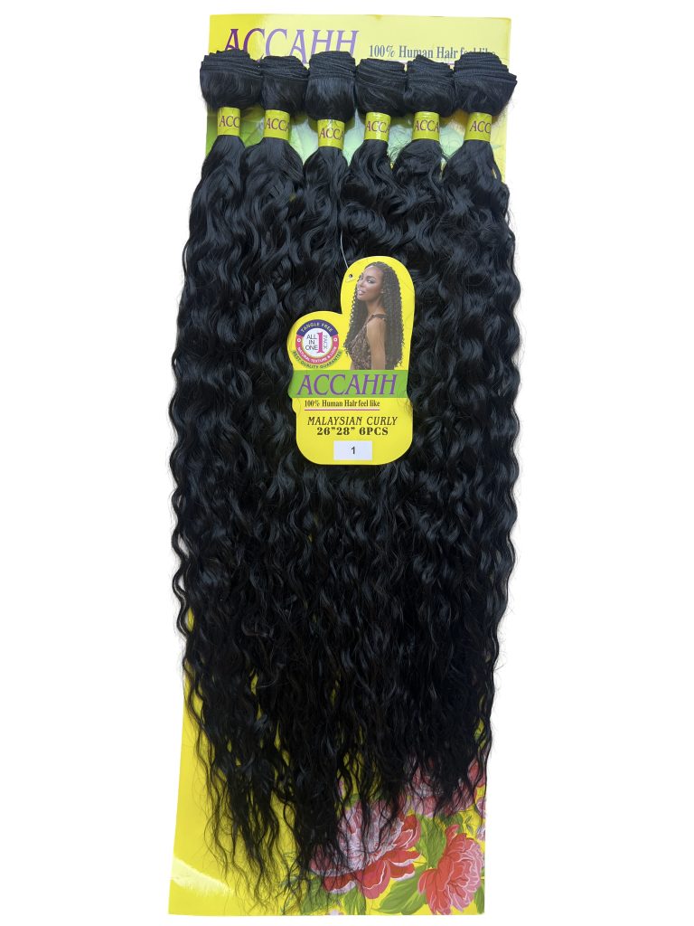 ACCAHH All In One Pack Bundles – Malaysian Curl-Human Touch Hair Blend ...
