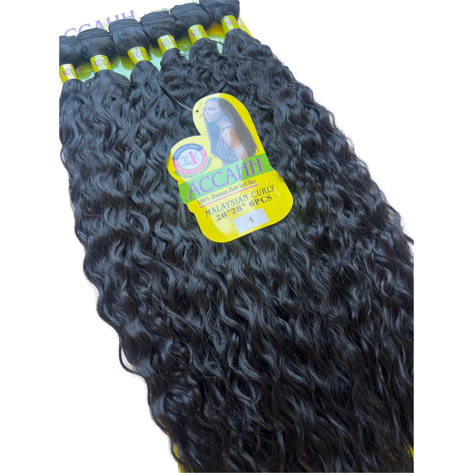 ACCAHH All In One Pack Bundles – Malaysian Curl-Human Touch Hair Blend ...
